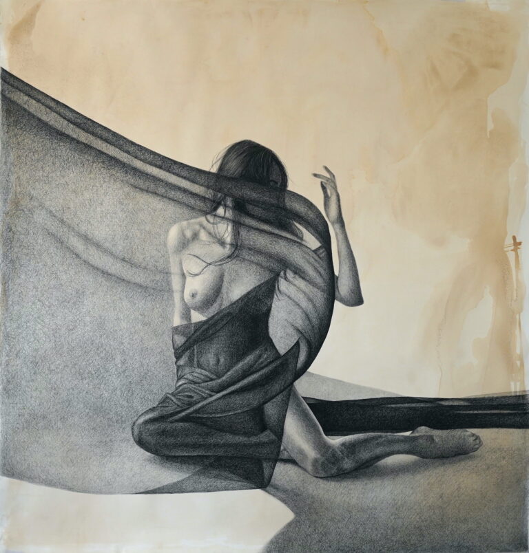 Solace – Charcoal Drawing – Carly Renee